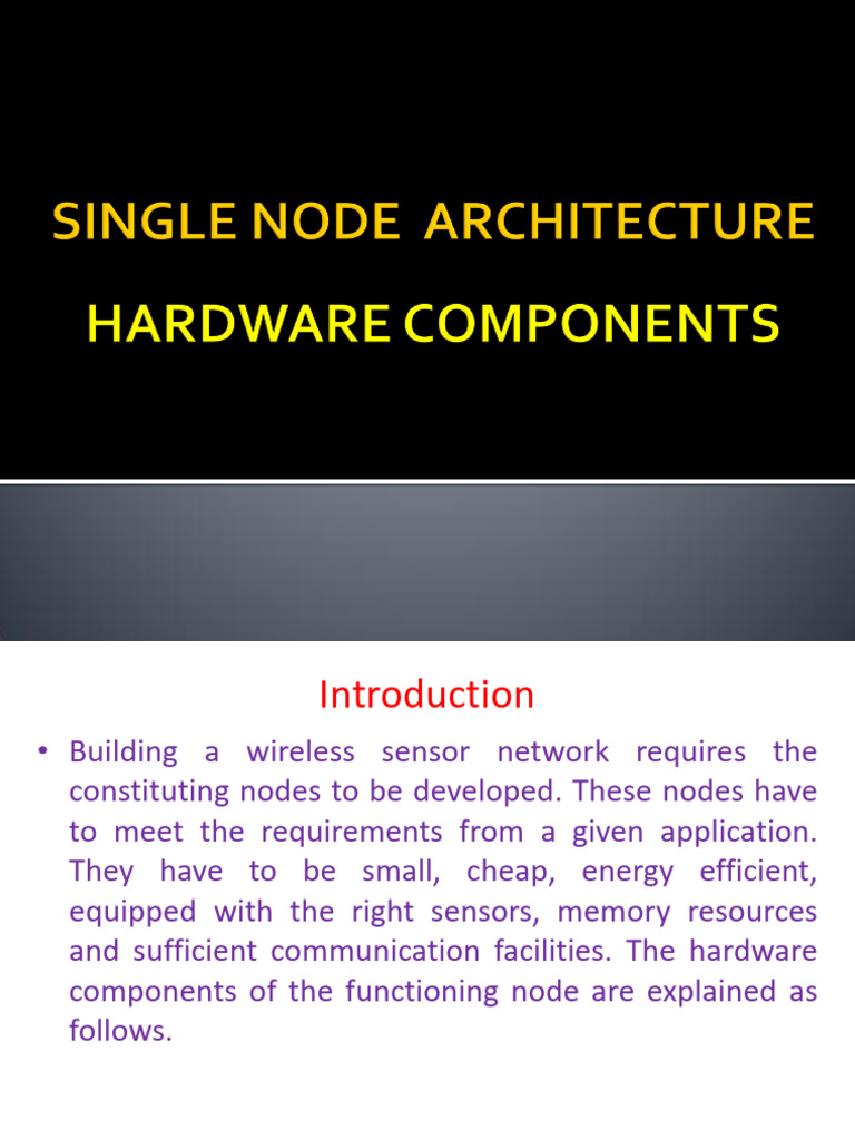 Unit 2 Wireless Sensor Networks | PDF | Microcontroller | Wireless Sensor Network
