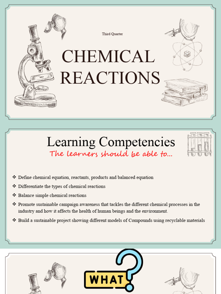 Understanding Chemical Reactions Basics | PDF | Chemical Reactions ...