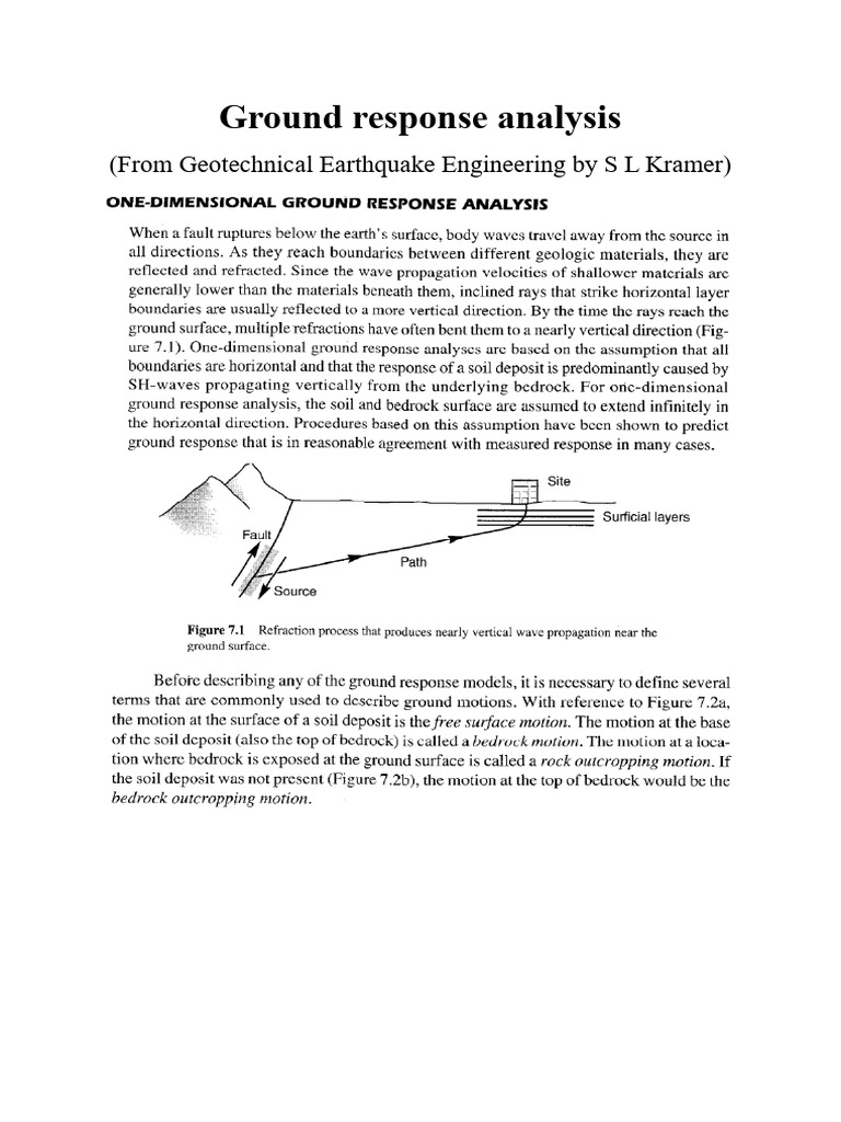 Ground Response Analysis Pdf 