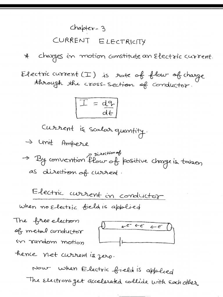CH 3 Current Electricity | PDF