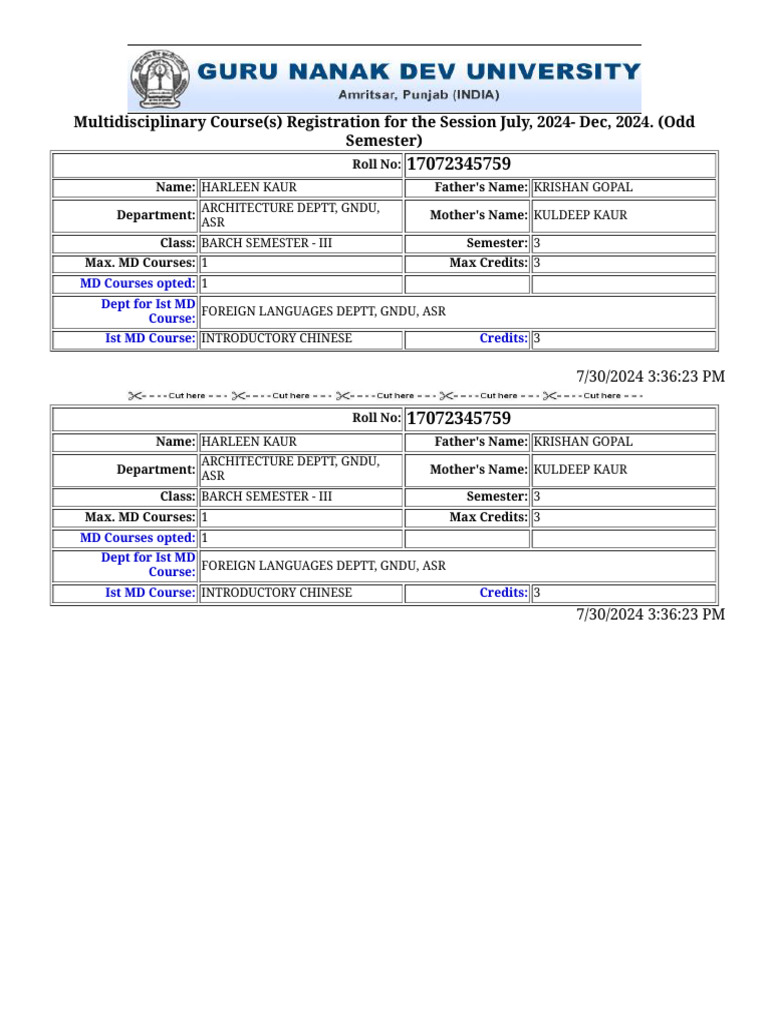 Interdisciplinary Form Print | PDF