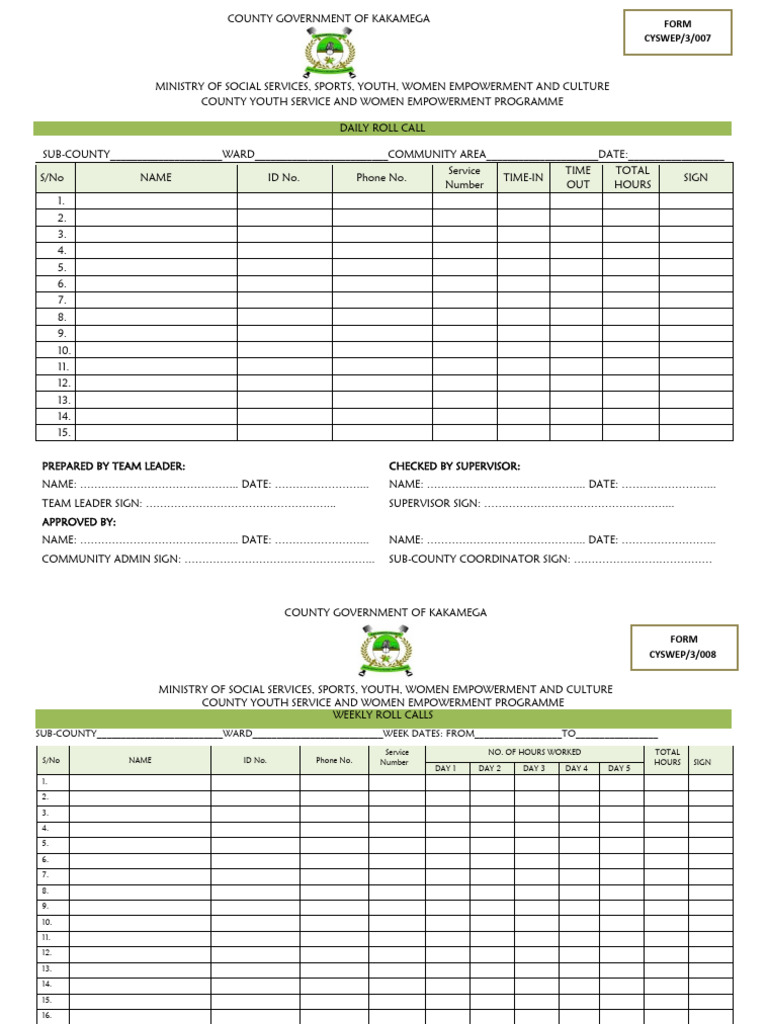 Roll Calls 2024 | PDF