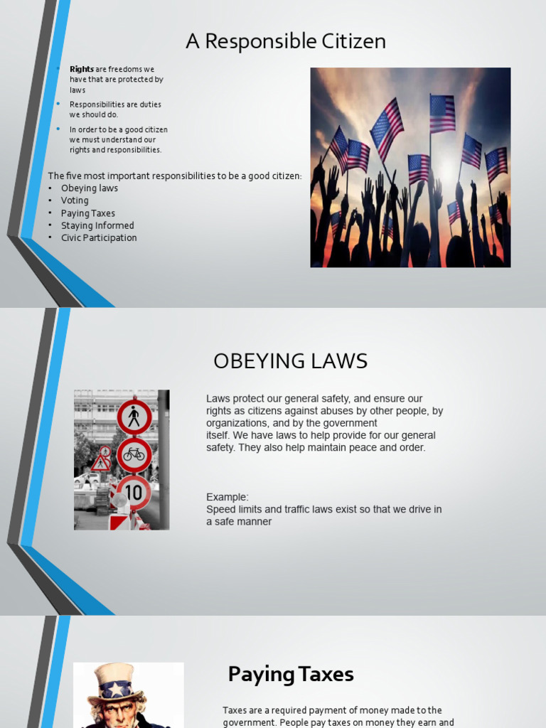 Essential Responsibilities of Citizenship | PDF | Civic Engagement ...
