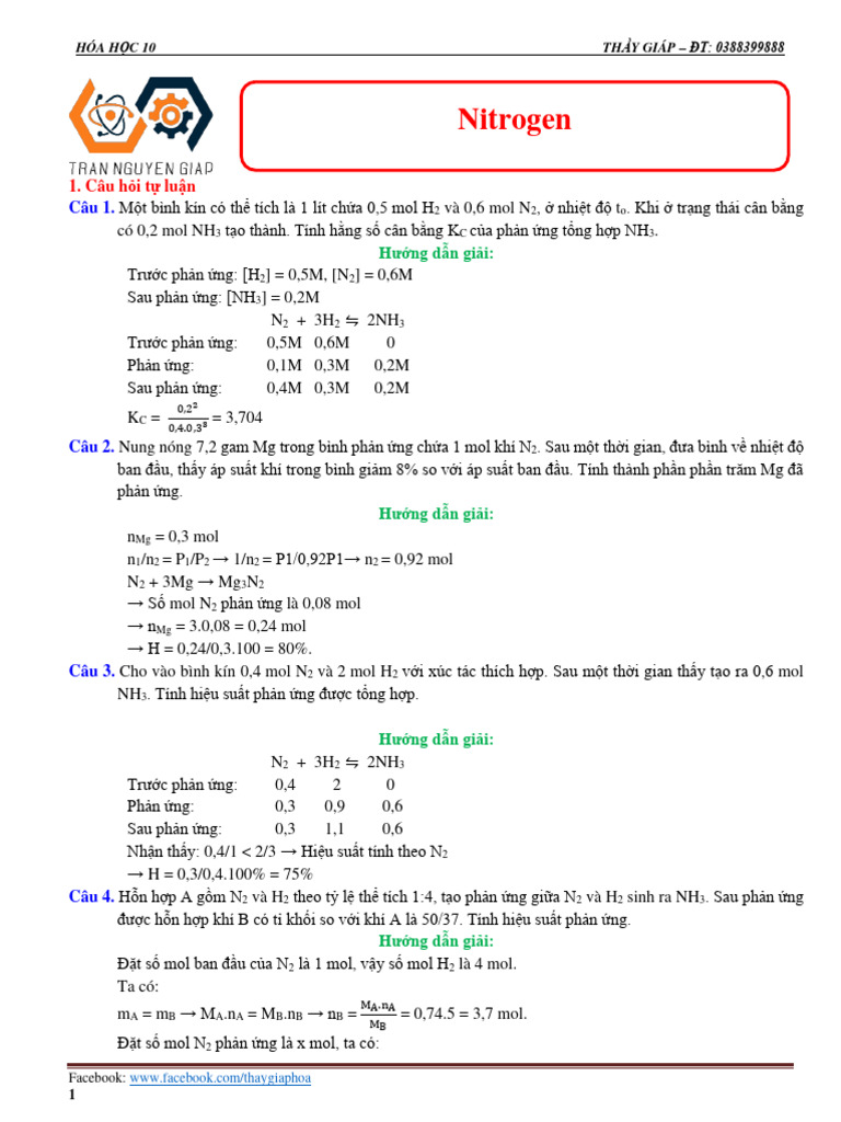 Bài 4. Nitrogen | PDF