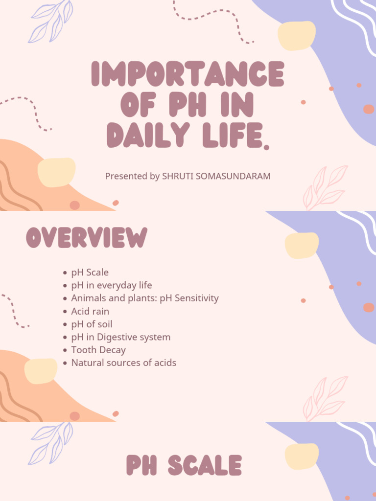 IMPORTANCE OF PH IN DAILY LIFE. | PDF | Ph | Digestion