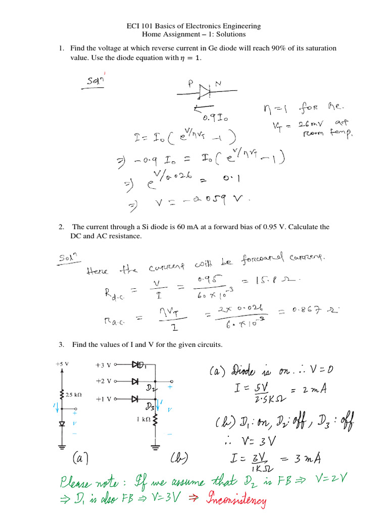 Electro Assignment 1 | PDF | Teaching Methods & Materials | Science ...