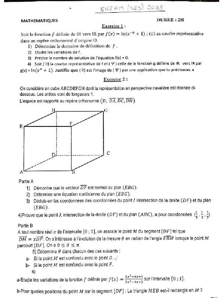ENEAM ENSPD 2023 | PDF