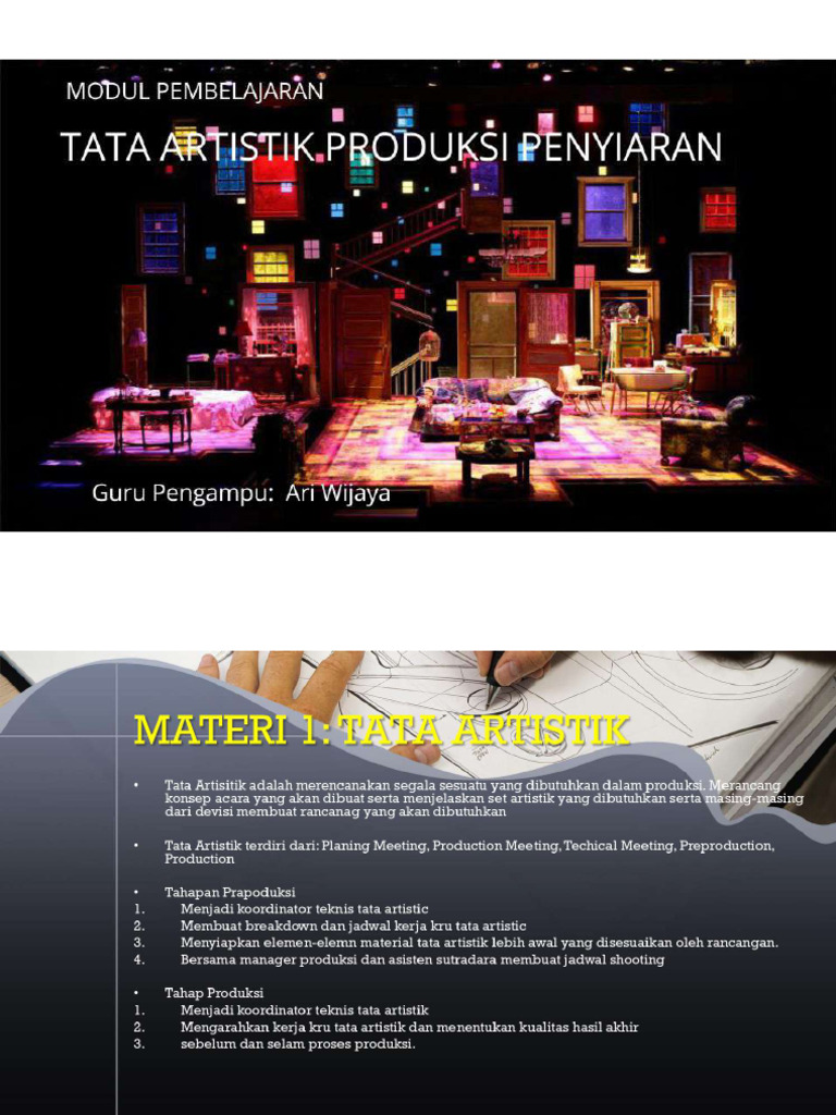 Modul Tata Artistik Produksi Pak Ari | PDF