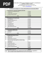 UG Fee Structure 2025-26 | PDF | College