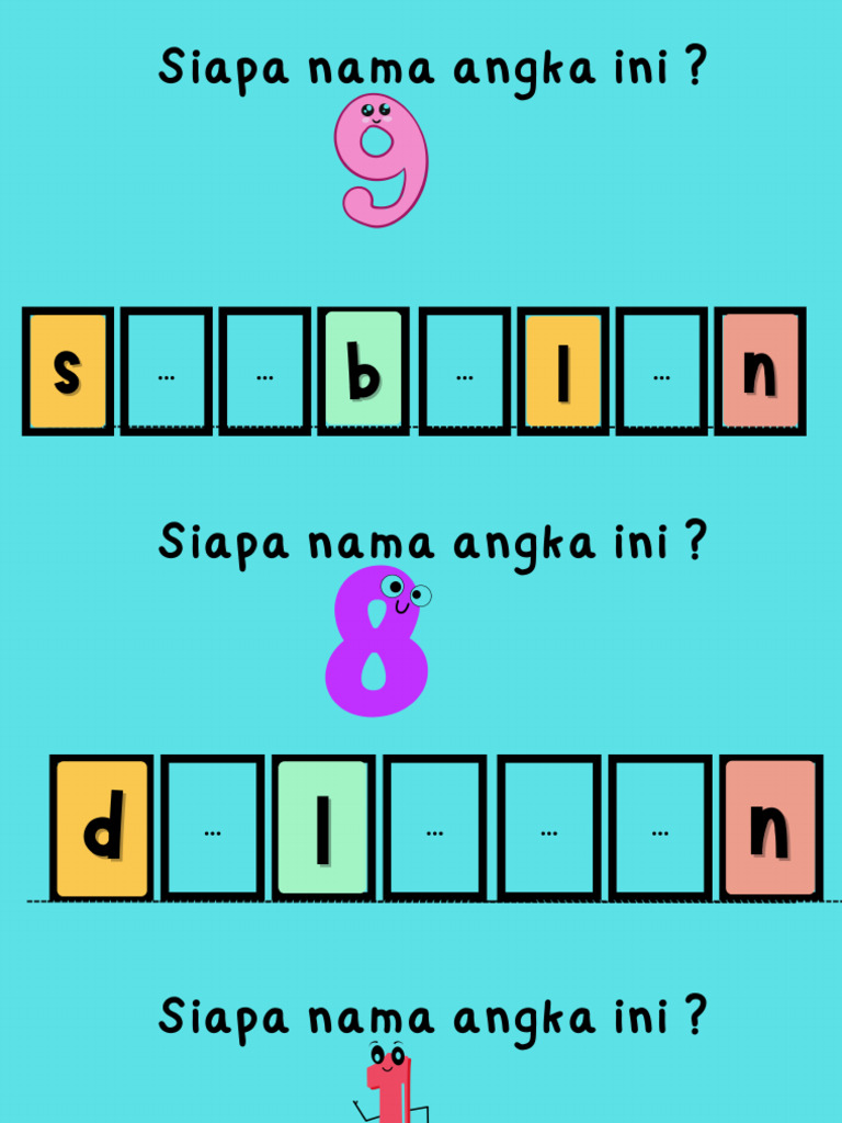 Siapa Nama Angka Ini | PDF