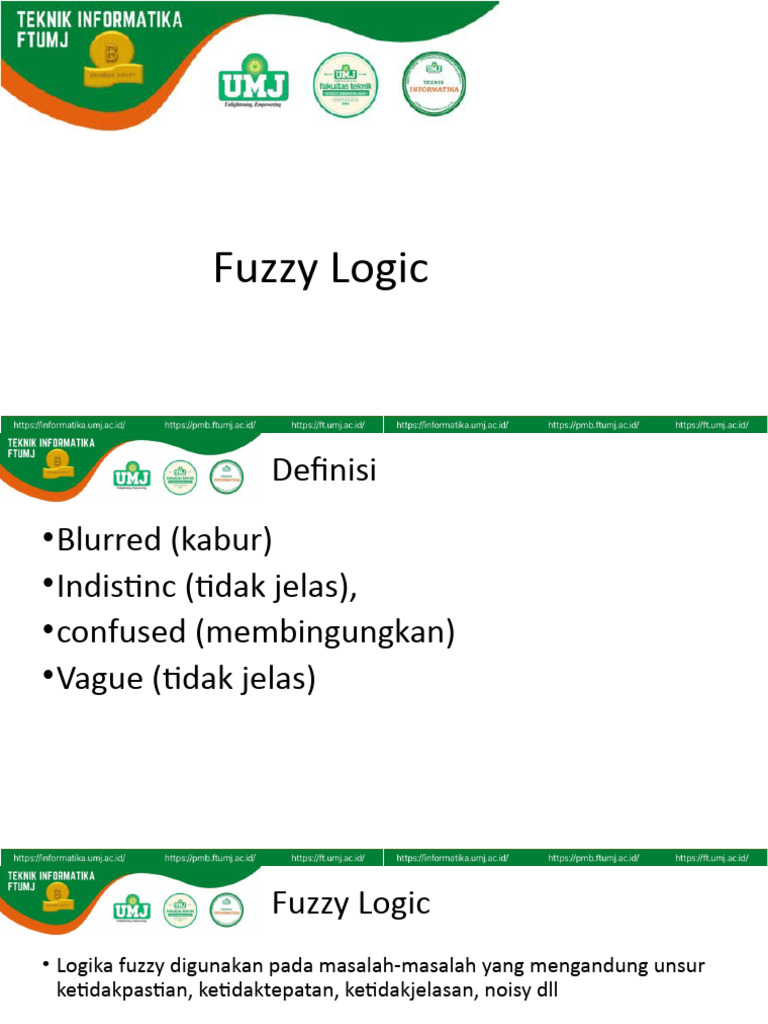 12 Pengantar Fuzzy Logic | PDF | Metode & Bahan Ajar