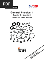 GeneralPhysics1 12 Q1 Mod2 Vectors Version1-1 | PDF | Euclidean Vector | Force
