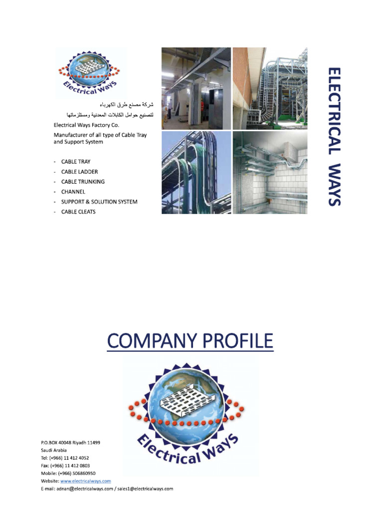 Electrical Ways - Co - Profile + Catalouge2023 | PDF