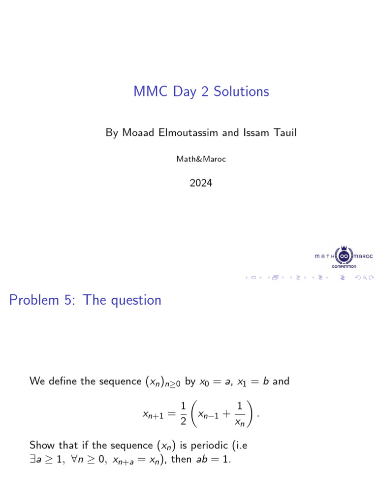 Beamer Day 2 MMC | PDF | Matrix (Mathematics) | Algebra