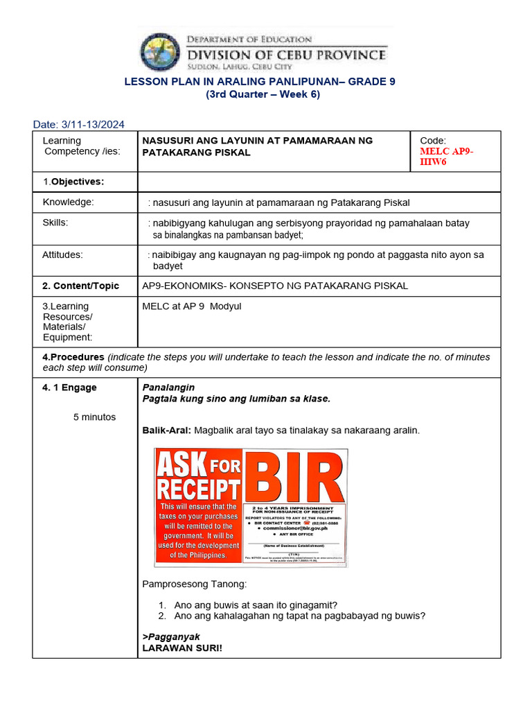 Dlp-Ap9 Q3-Week6 | PDF