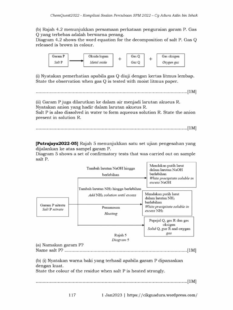 Revision Form 4 Chapter 6 & 7 | PDF