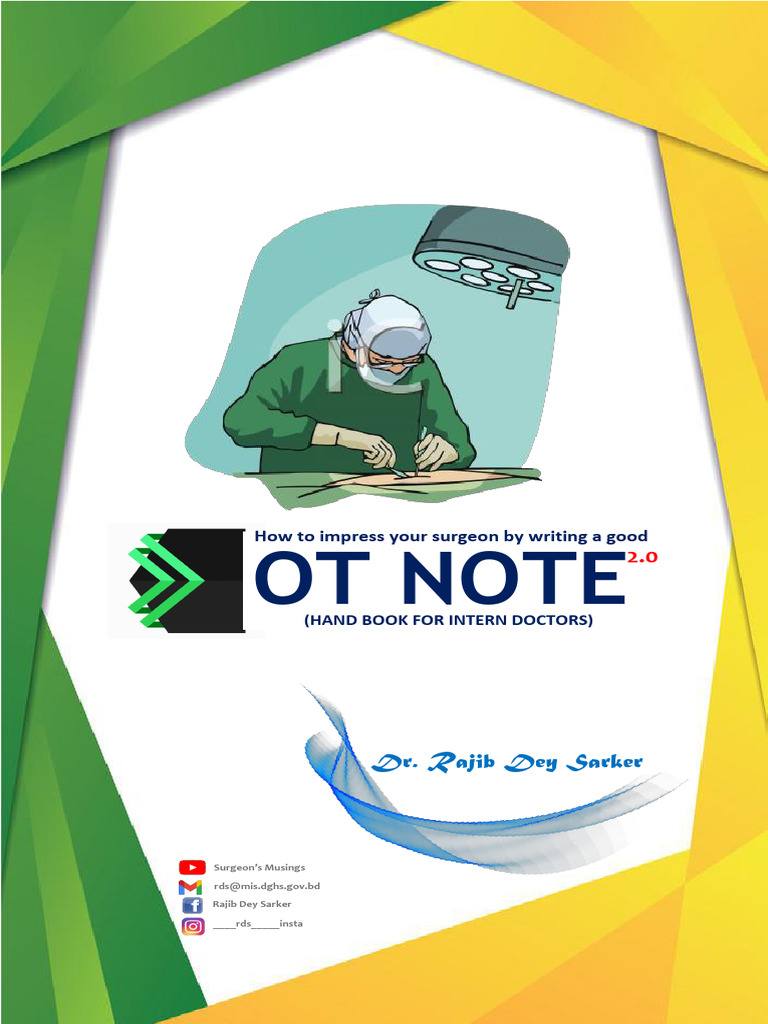 OT Note | PDF | Surgery