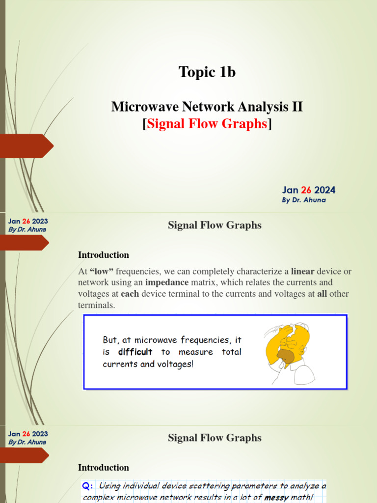 1b - Microwave Network Analysis II - PPTX | PDF | Network Analysis ...