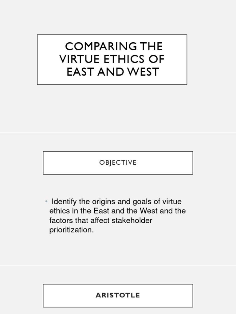 Comparing The Virtue Ethics of East and West | PDF | Confucianism | Virtue