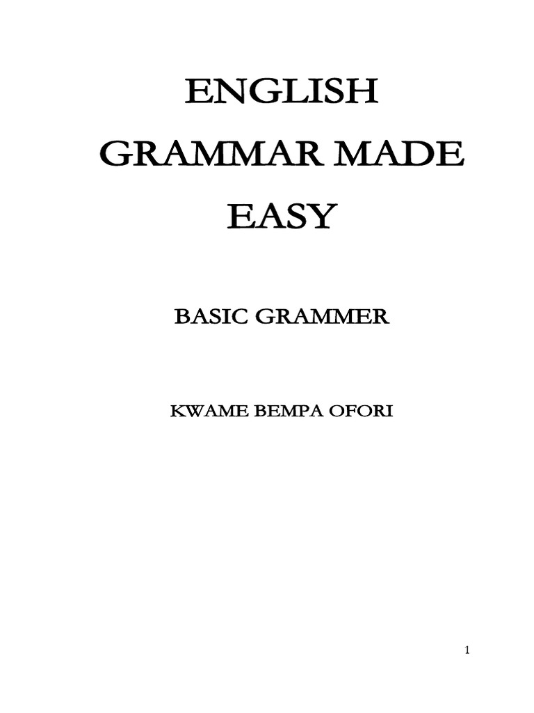 English Grammar Made Easy | PDF | Adverb | Noun