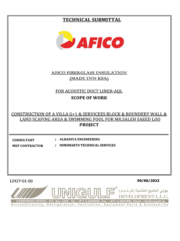 AC - 06 - Duct Acoustic Liner | PDF