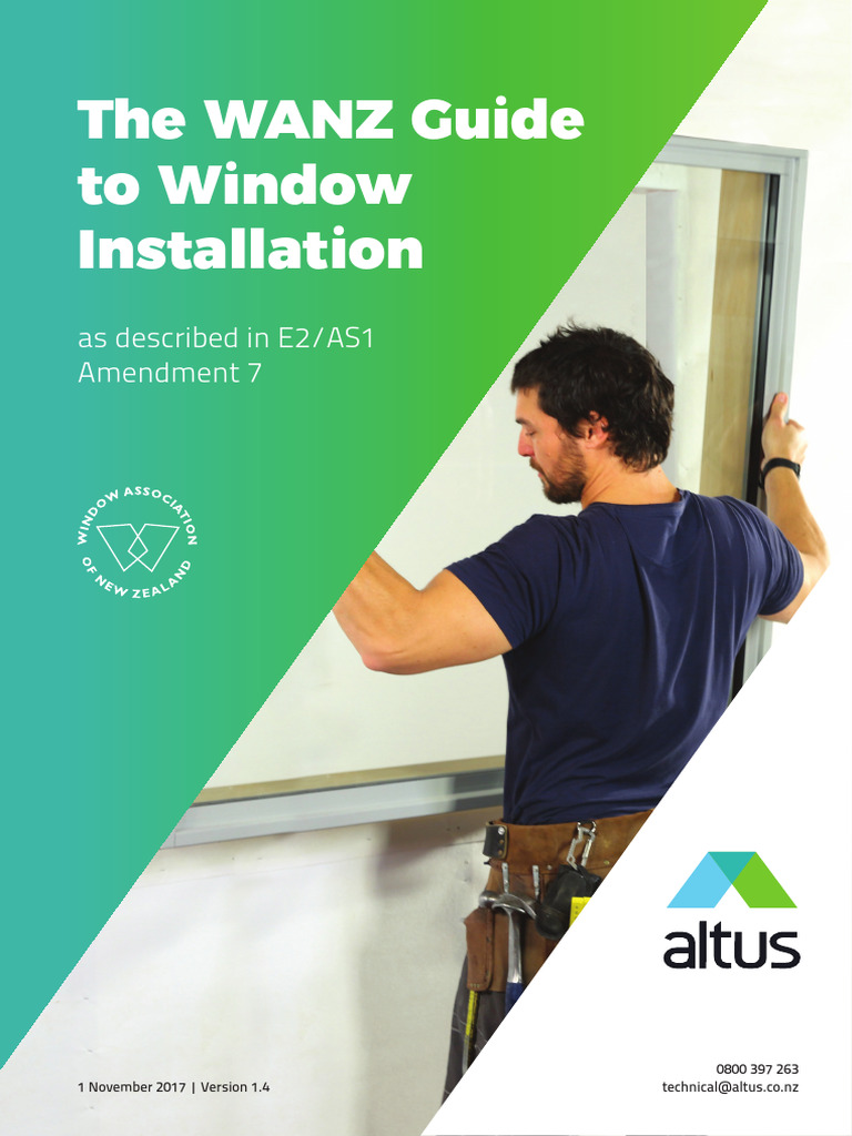 Altus Wanz Guide Nov 2017 | PDF | Door | Framing (Construction)