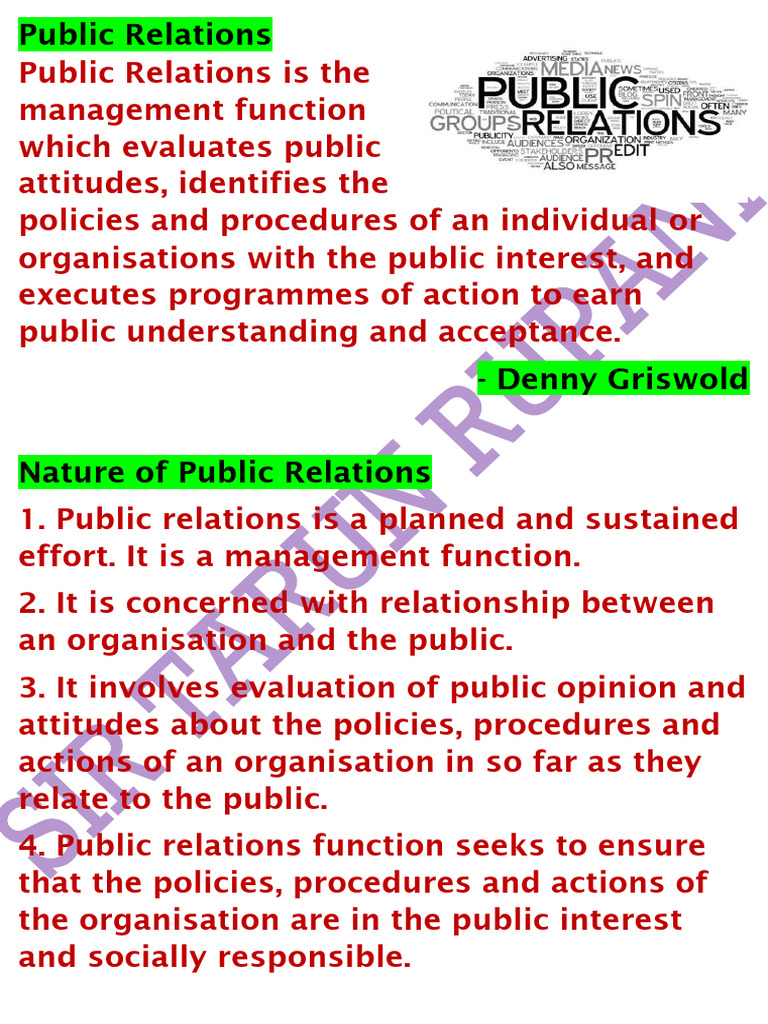 Public Relations | PDF | Public Relations | Supply Chain