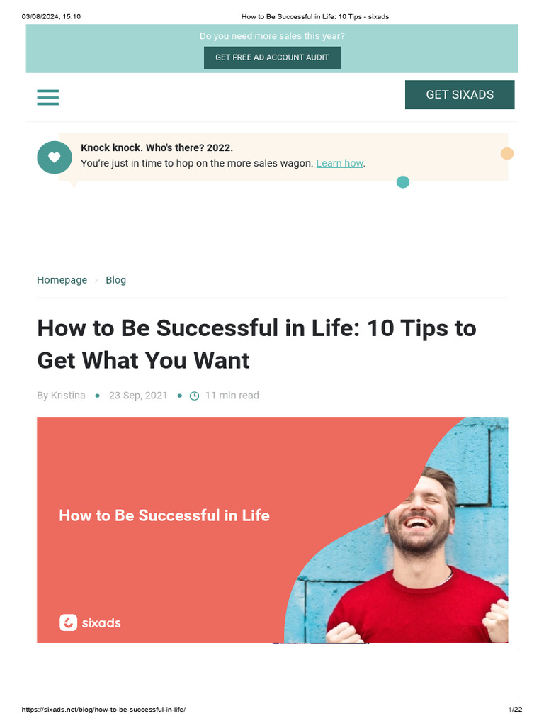 How To Be Successful in Life - 10 Tips | PDF | Disciplines | Thought