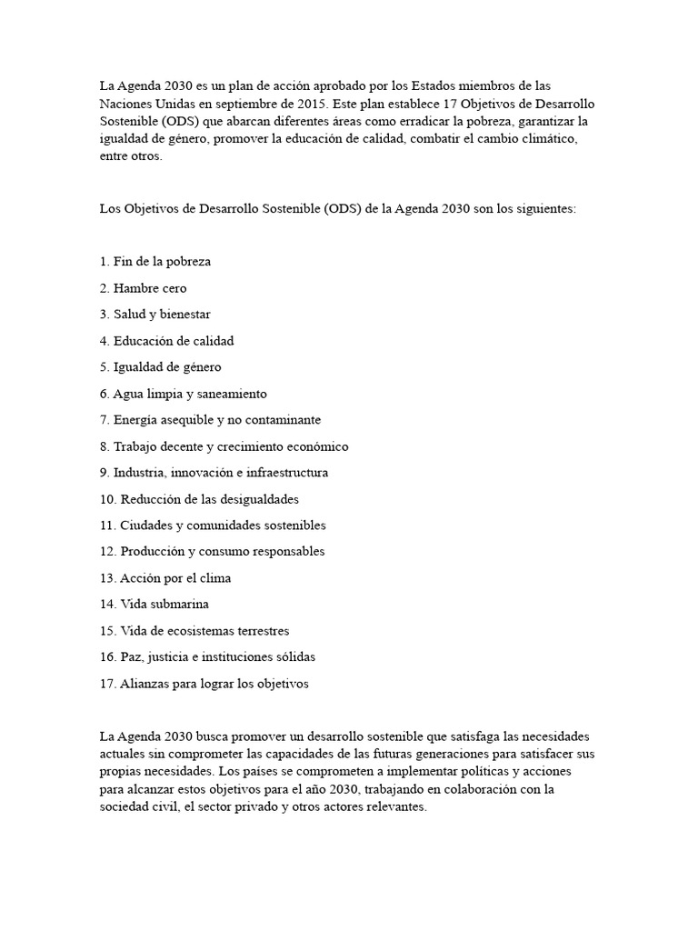 Agenda 2030 | PDF