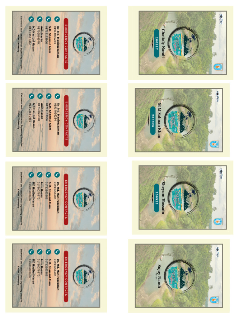 Tour ID Card | PDF