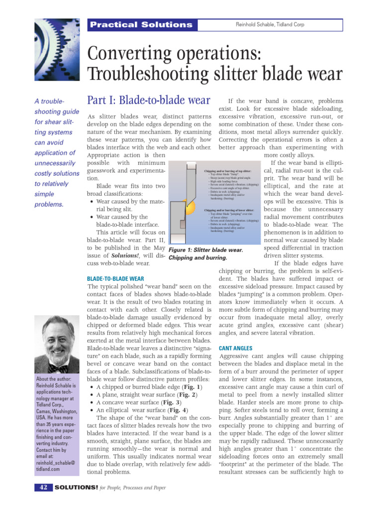 bladewear1 | PDF | Blade | Wear