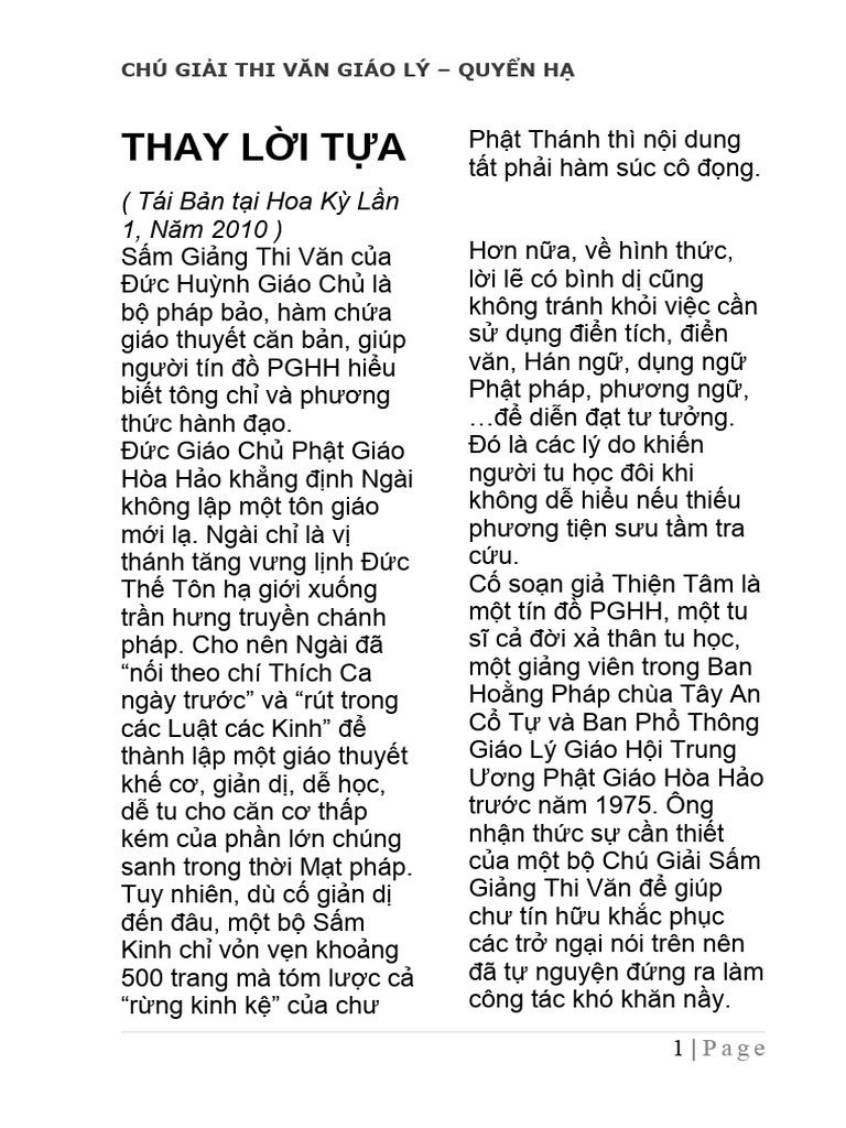 Sam Giang Thi Van Chu Giai Cuon H | PDF