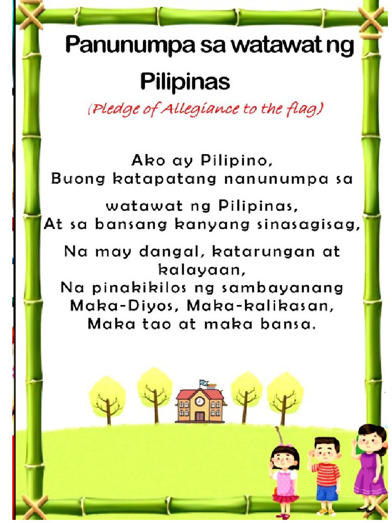 Panunumpa Sa Watawat. | PDF