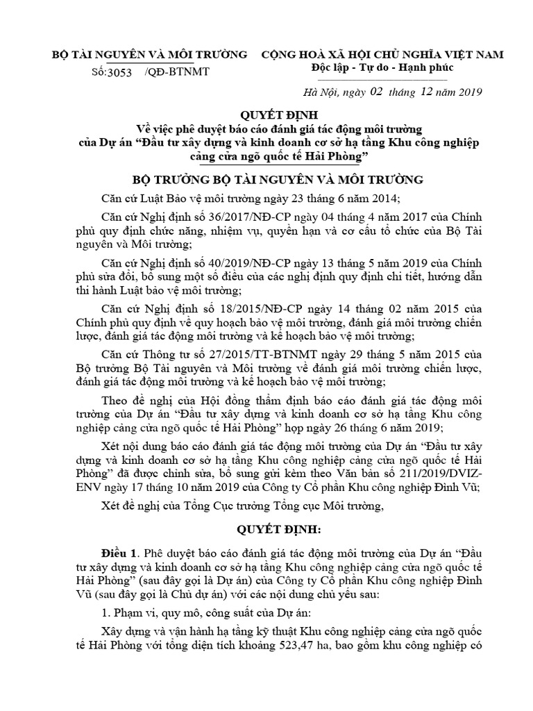 3053 QD BTNMT Signed | PDF