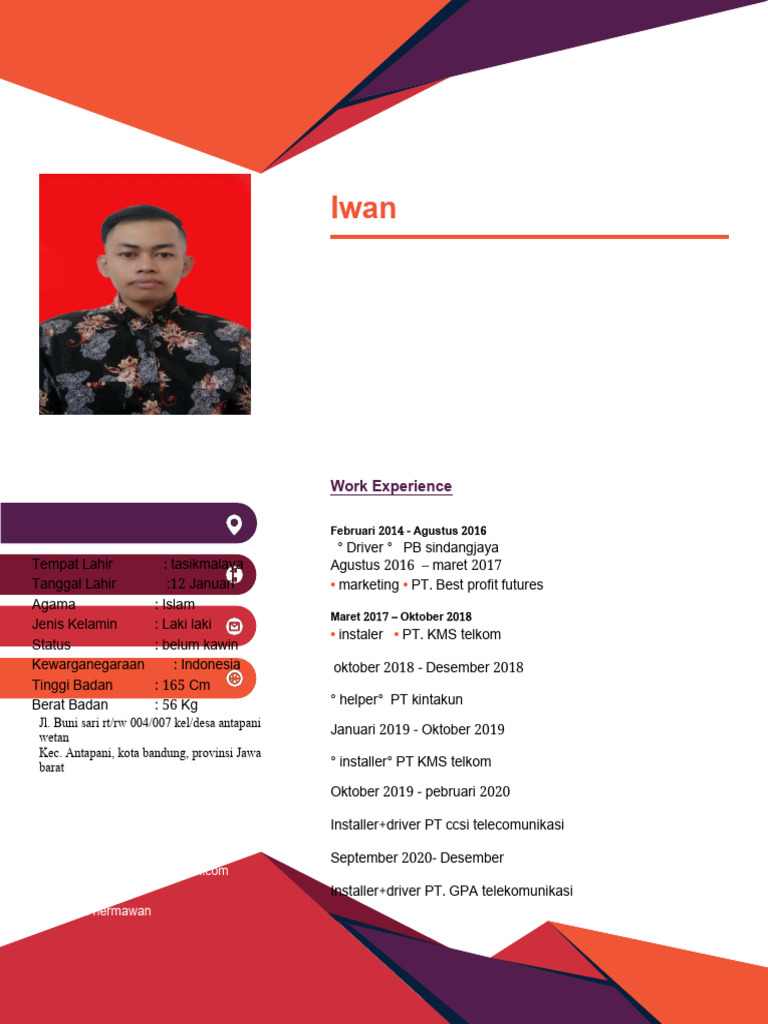 Profil Iwan Karya Pratama | PDF