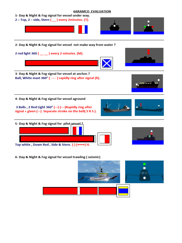 Maritime Signal Guidelines | PDF
