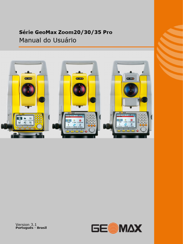 GEOMAX Estacao-Total Zoom20-30-35 Manual | PDF | Laser | Tráfego