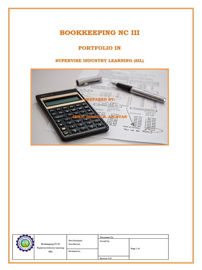 PORFOLIO BOOKKEEPING Jerick | PDF | Bookkeeping | Accounting