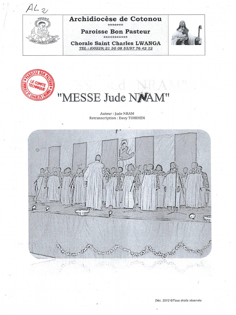 Partitions Messe Jude Nnam | PDF