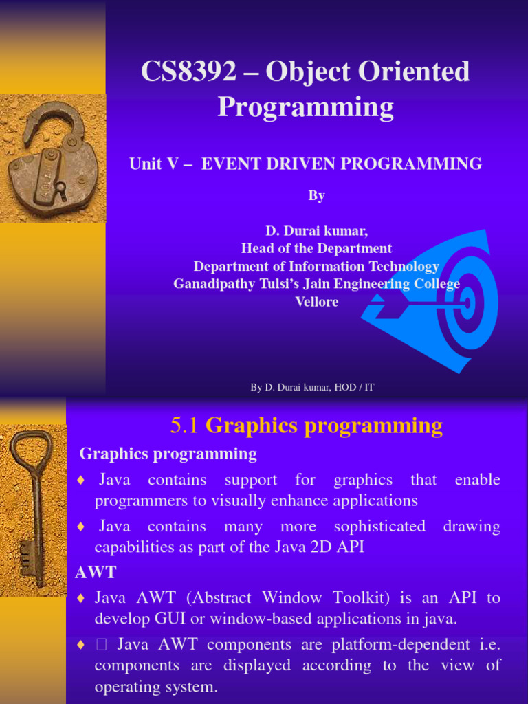 Java AWT Event-Driven Programming Guide | PDF | Class (Computer ...