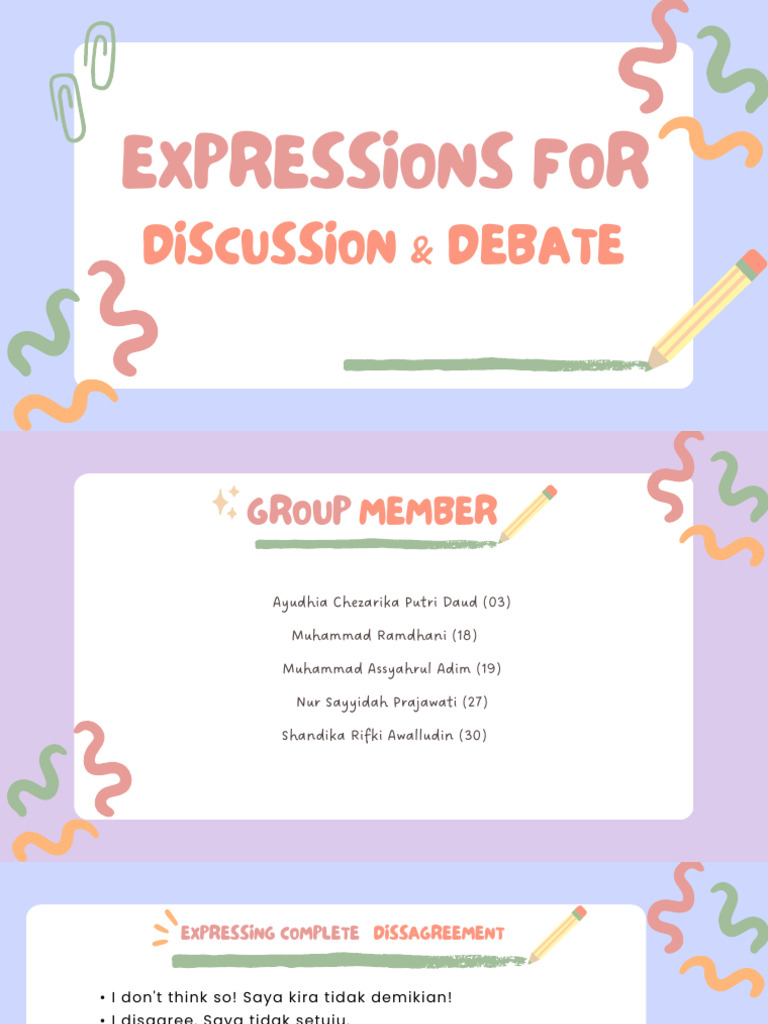 Debate Expressions Guide | PDF