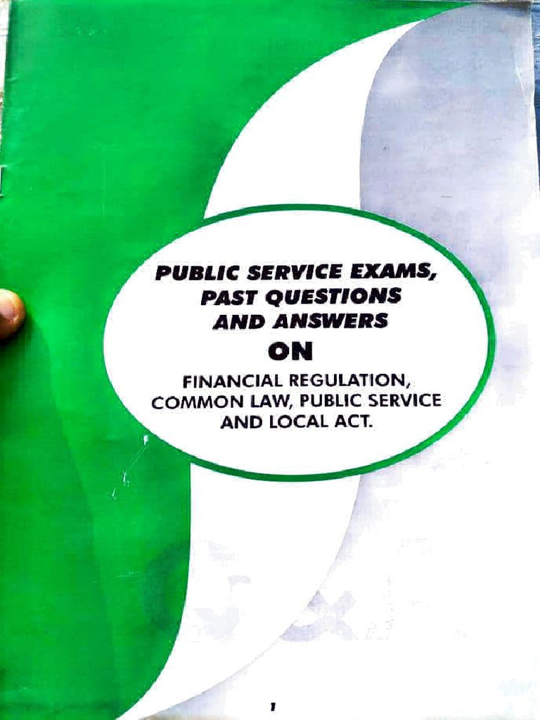 Public Service Past Questions 1 | PDF