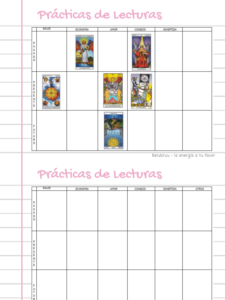 Ejercicios Practicos Tarot 2 | PDF