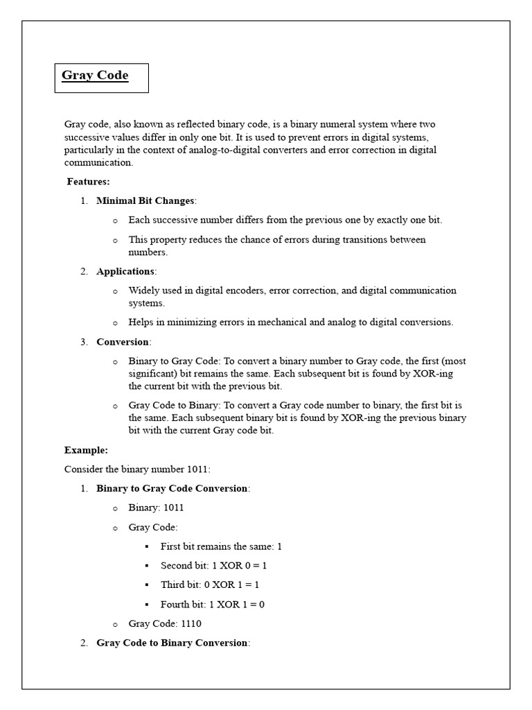 M-1-Gray Code | PDF | Bit | Computer Data
