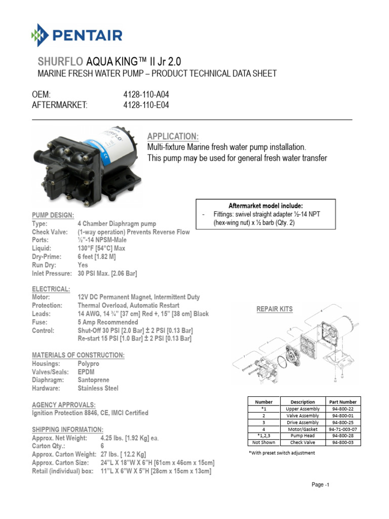 pds 4128-110-X04 | PDF | Valve | Pump