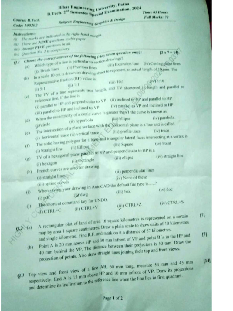 EGD Special Exam 2024 | PDF