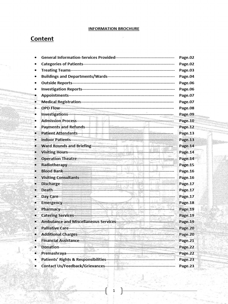 Information Brochure of Tata Memorial | PDF | Radiology | Cheque