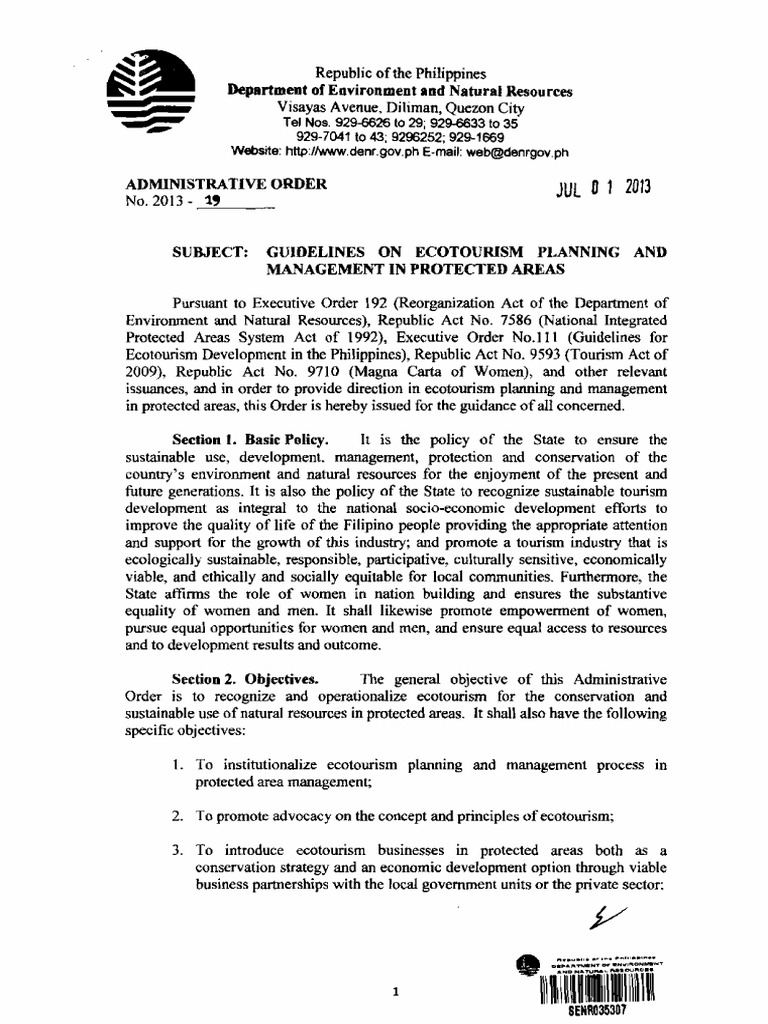 Guidelines for Ecotourism Management 2013 | PDF | Economies | Natural ...