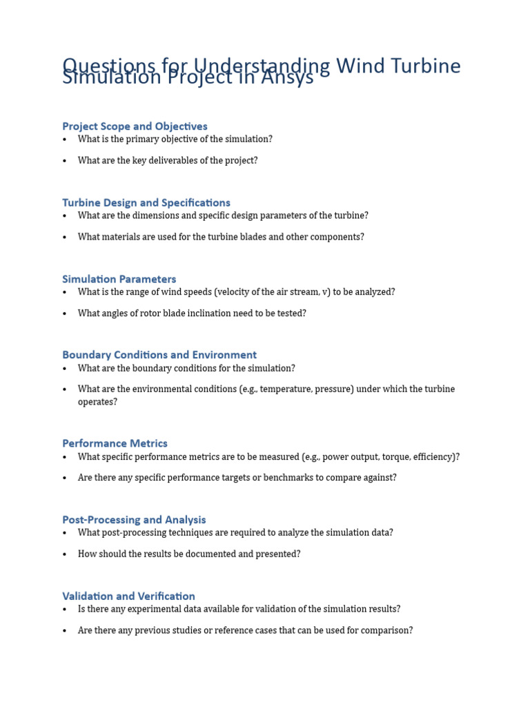 Wind Turbine Simulation Guide | PDF