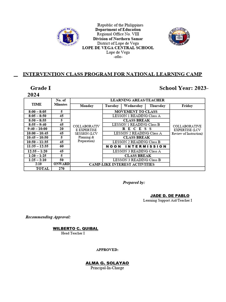 Nlc Claass Program | PDF